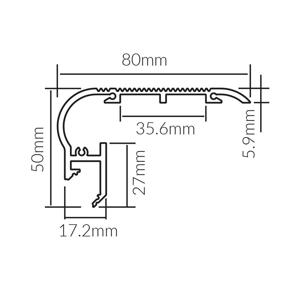 1M ALUMINUM PROFILE C/W PMMA OPAL MATTE DIFF (D) - ANL Lighting