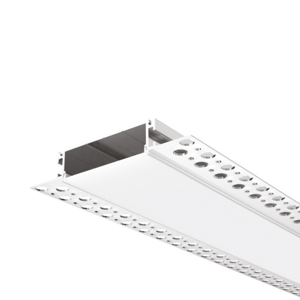 2M PLASTER RECESS PROFILE WITH PC DIFFUSER (D) - ANL Lighting
