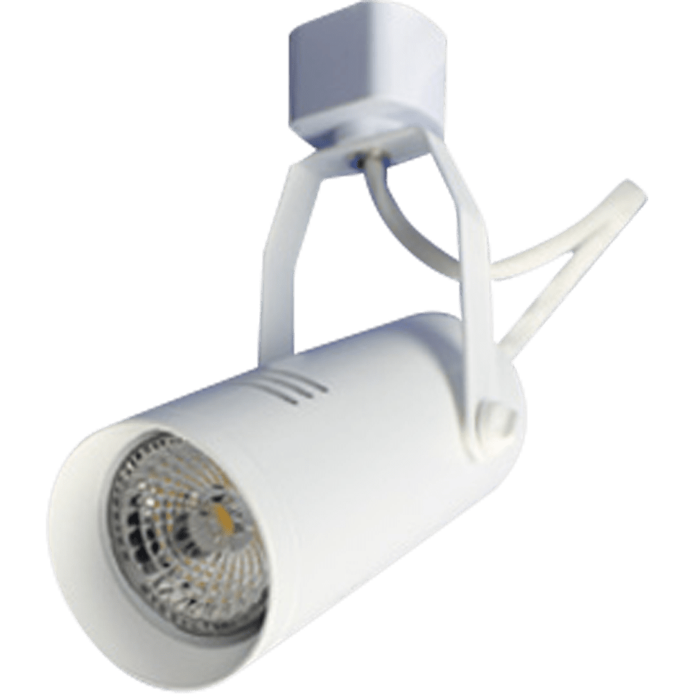 GU10 BARREL HEAD 1CCT TRACK LIGHT MATT WH - ANL Lighting