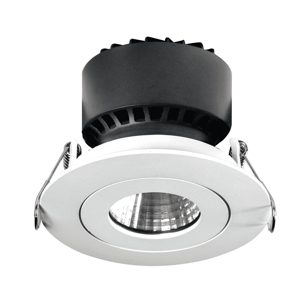 WHITE TRIM "ADJUSTABLE TLT" 90MM CUT OUT - ANL Lighting