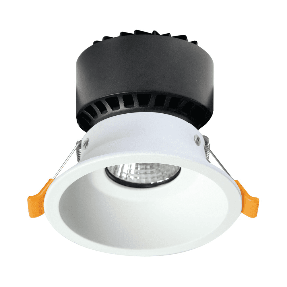 White Trim Fixed Deep Baffle 90MM Cut-Out - ANL Lighting