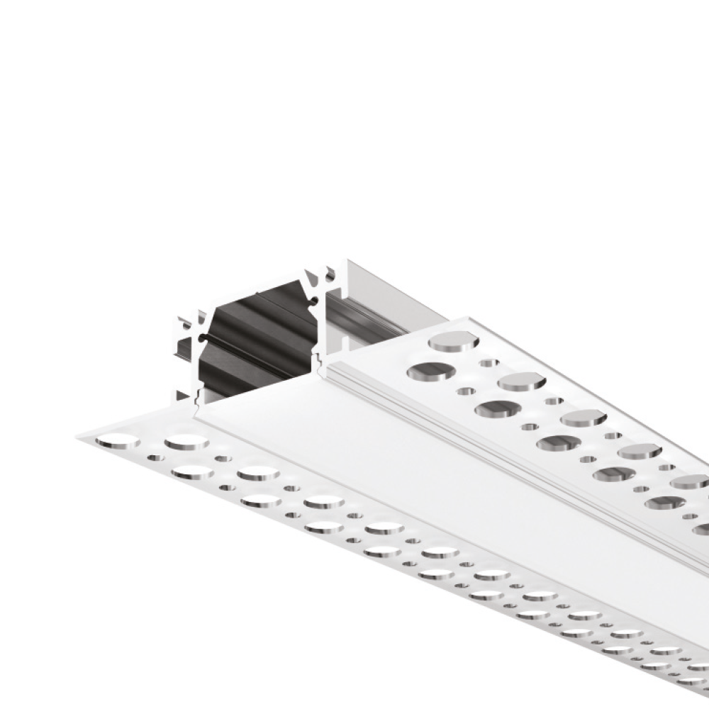 2M PLASTER RECESSED EXTRUSION WITH PC DIFFUSER - ANL Lighting