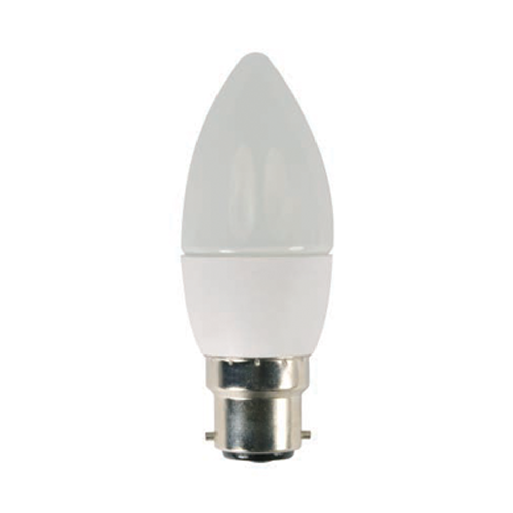 4W Warm White LED ECO Candle Bayonet Cap Twin Pack - ANL Lighting