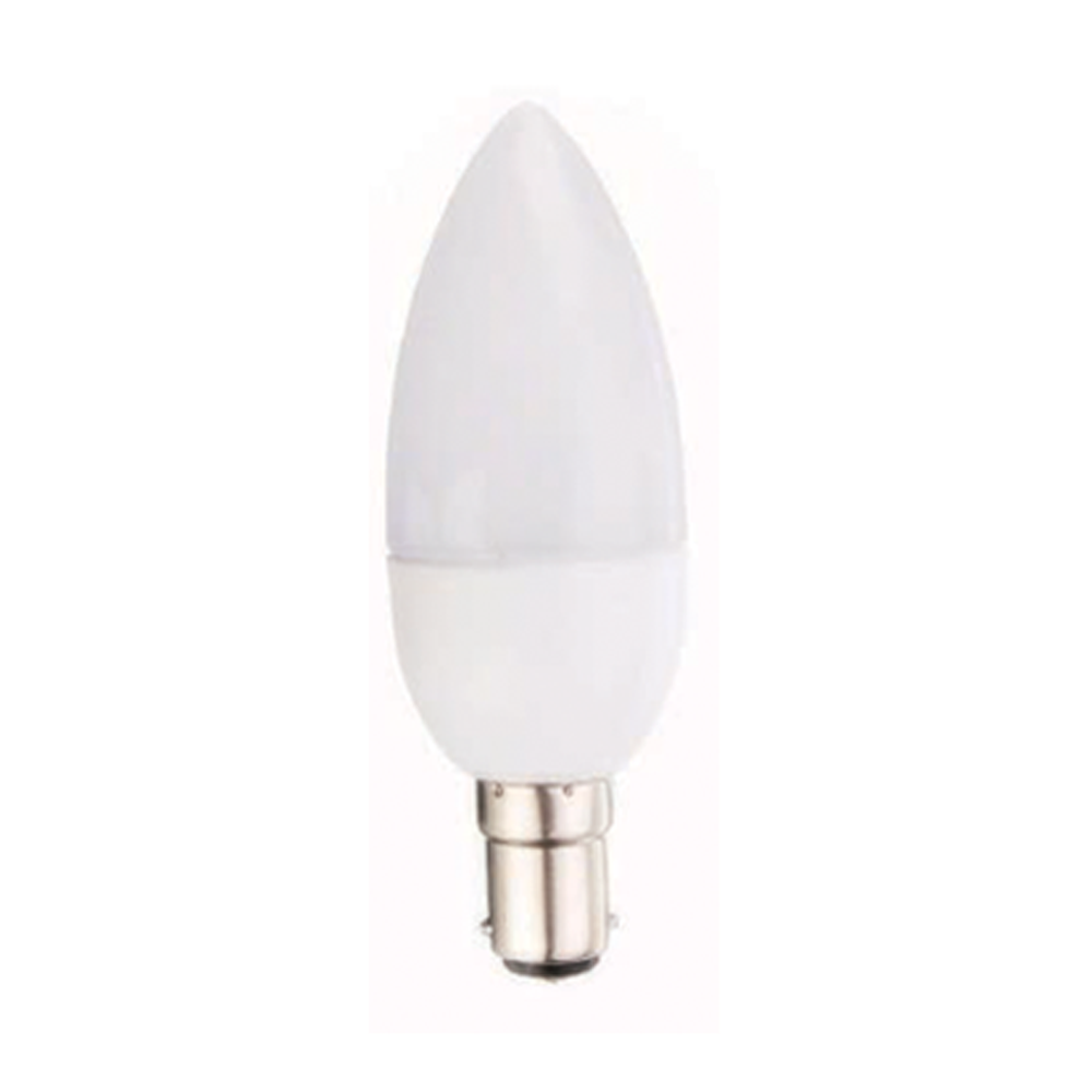 4W WARM WHITE LED ECO CANDLE SMALL BAYONET CAP TWIN PACK - ANL Lighting