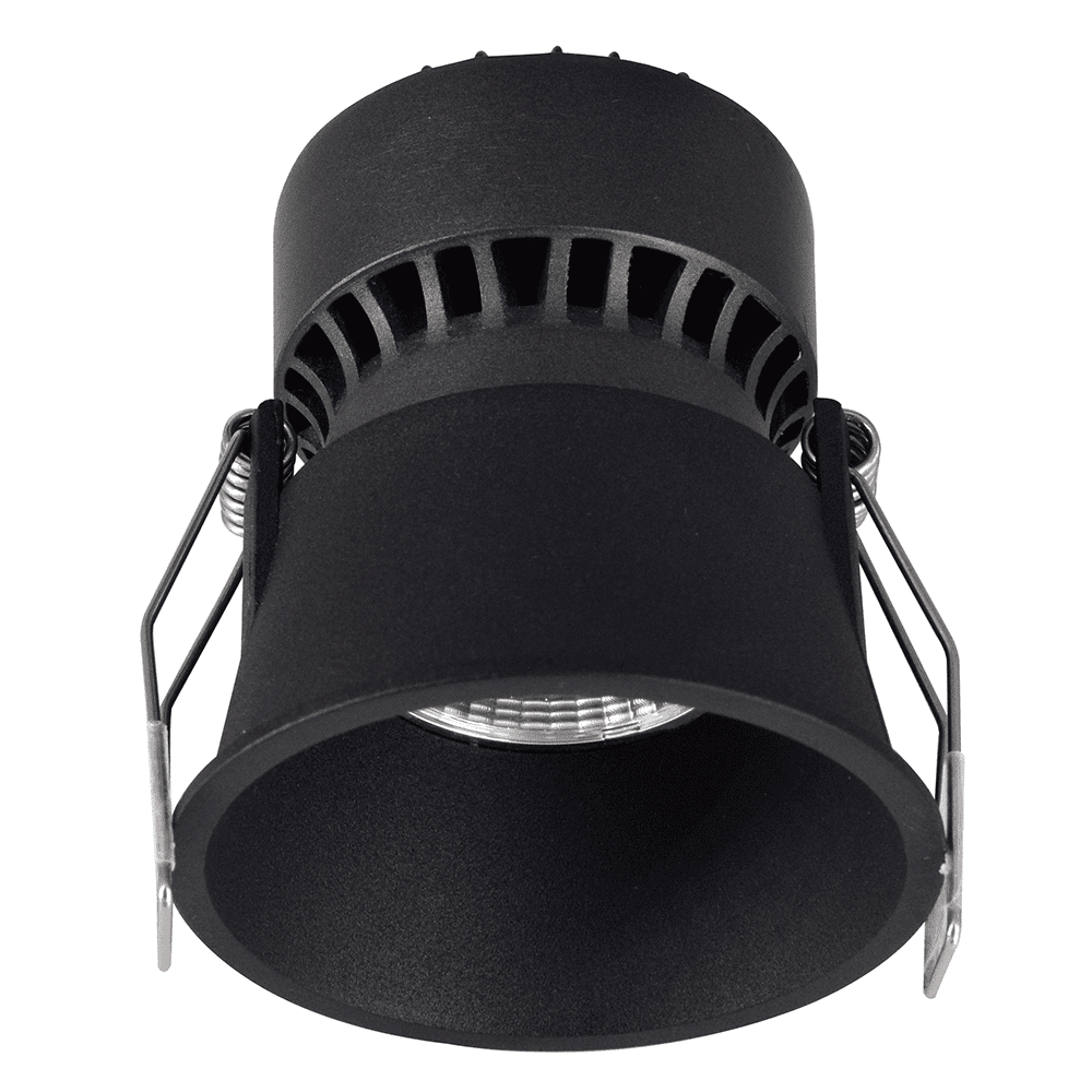 Black Trim Fixed Deep Baffle 76MM Cut-Out - ANL Lighting