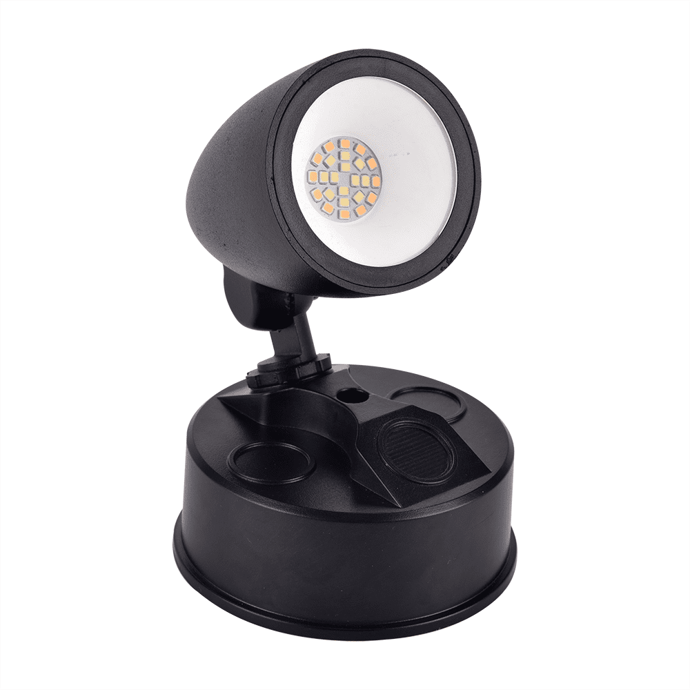 SINGLE 1 X10W SECURITY SPOT LIGHT 3CCT BLACK NO SENSOR - ANL Lighting