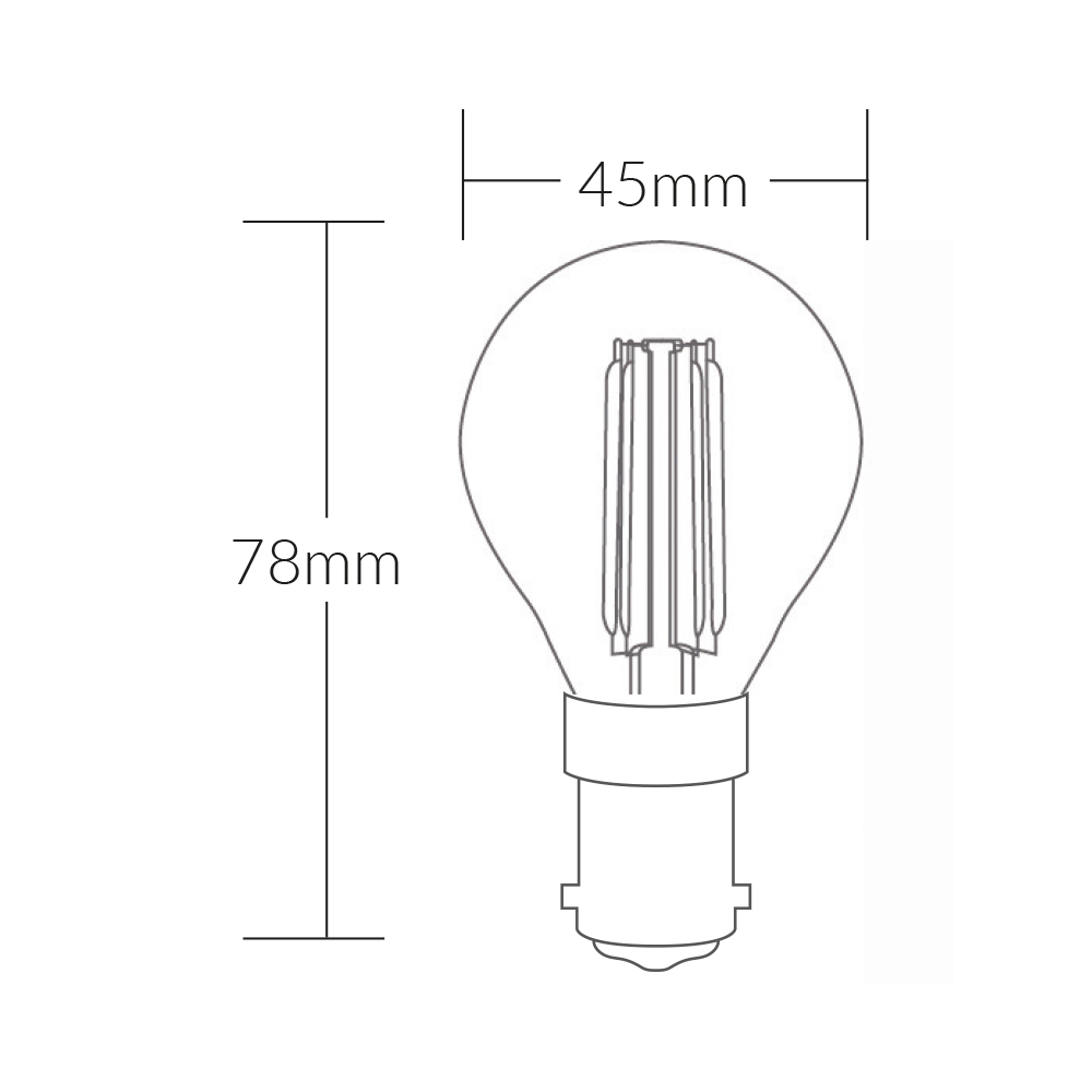 4W LED FANCY ROUND SBC 2700K DIMMABLE (D) - ANL Lighting