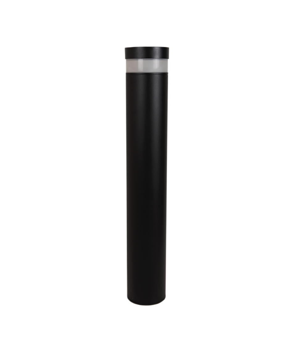 LED SOLAR BOLLARD BLACK 1M(H) 3K 5K SWITCHABLE 236LM - ANL Lighting