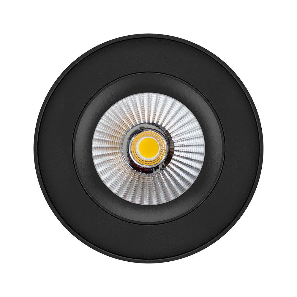 SURFACE MOUNT DOWNLIGHT 10W BLACK TRIM 3000K TRIAC DIMMABLE - ANL Lighting