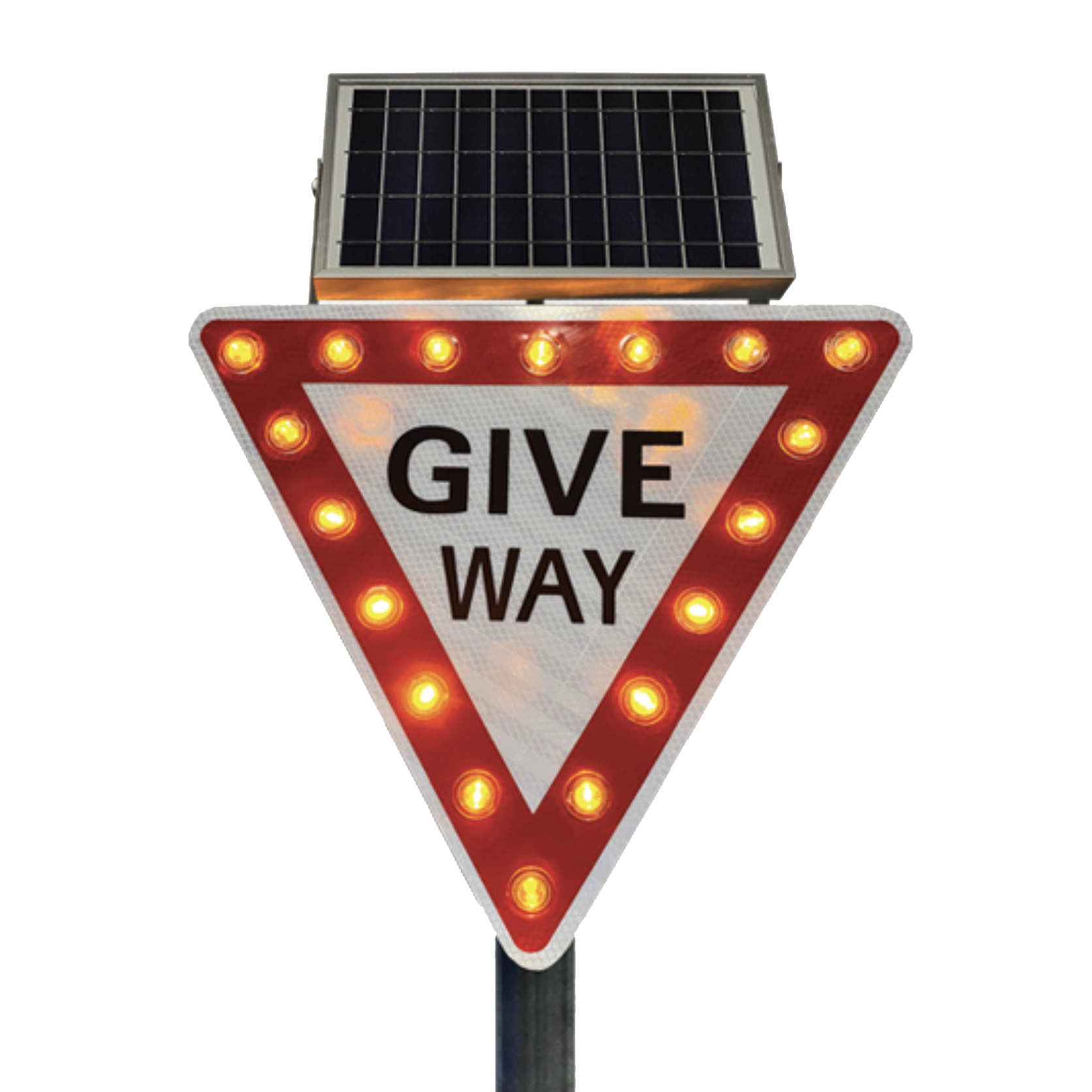 3.6W LED SOLAR ENHANCED GIVE WAY SIGN - ANL Lighting
