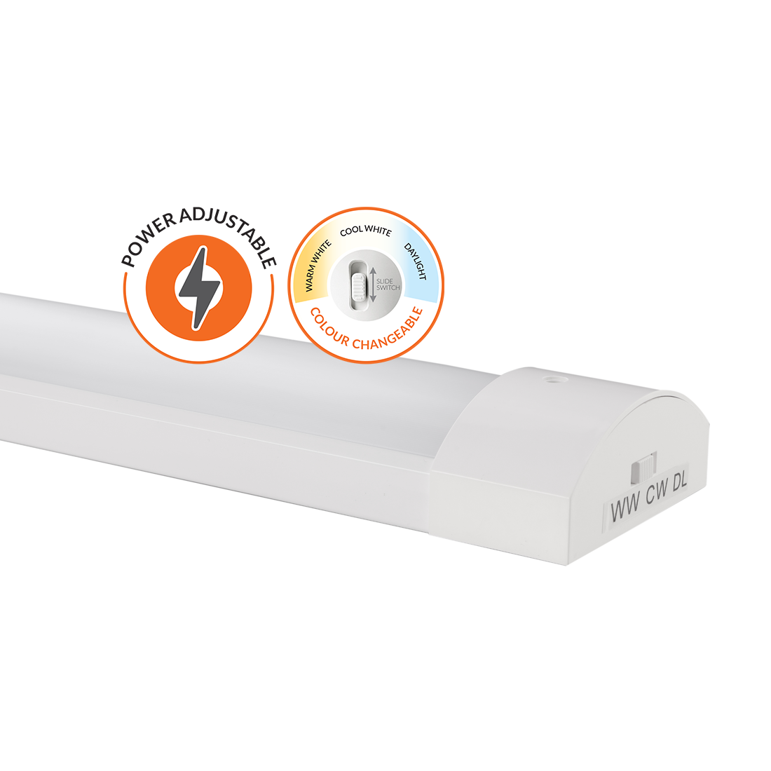 3CCT POWER ADJUSTABLE SLIM LED BATTEN – IP20 2FT - ANL Lighting